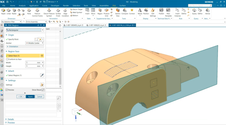PMI Region | NX Tips and Tricks - NX Model Based Definition